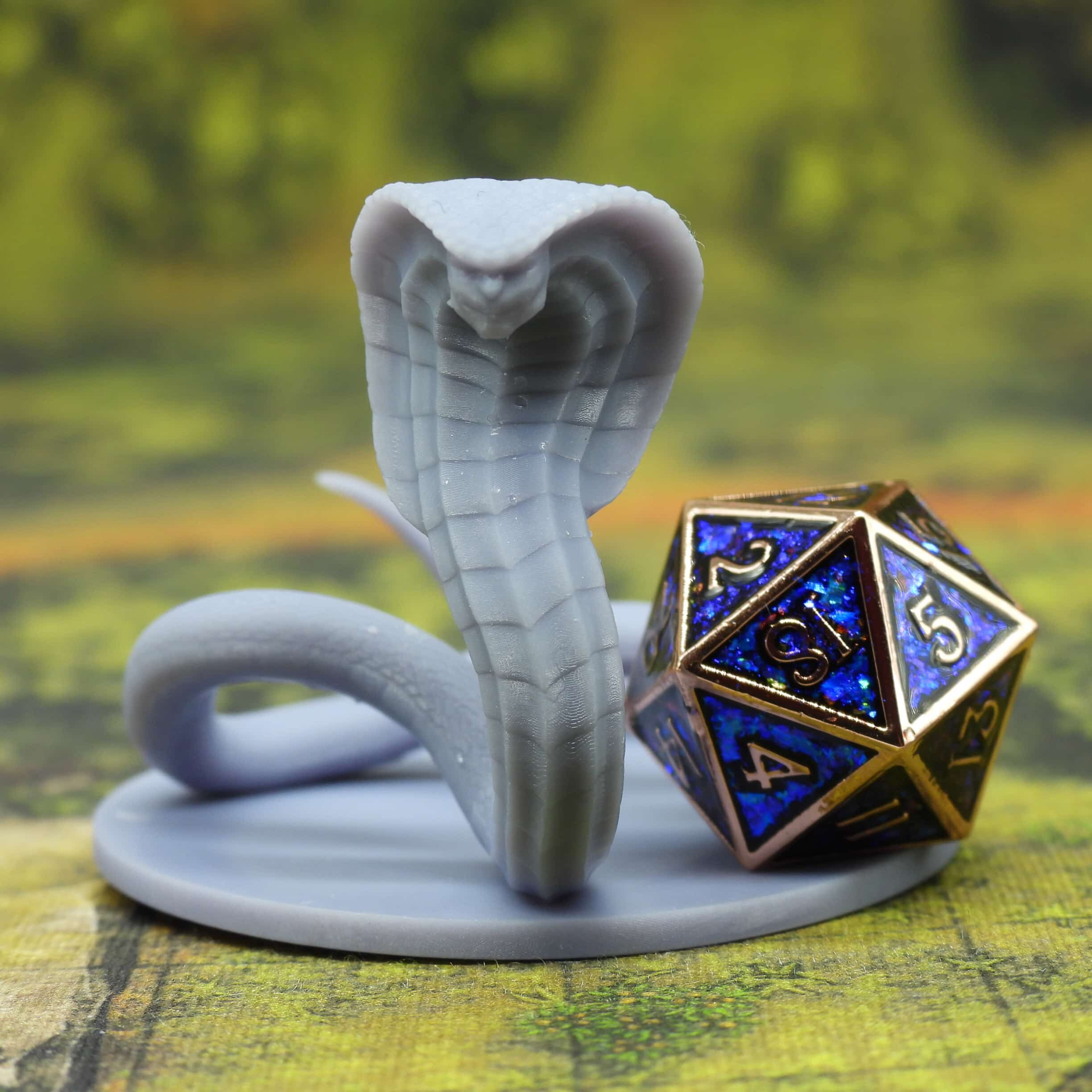 Toys & Games Role Playing Miniatures Naga Guardian primed 3D Printed ...