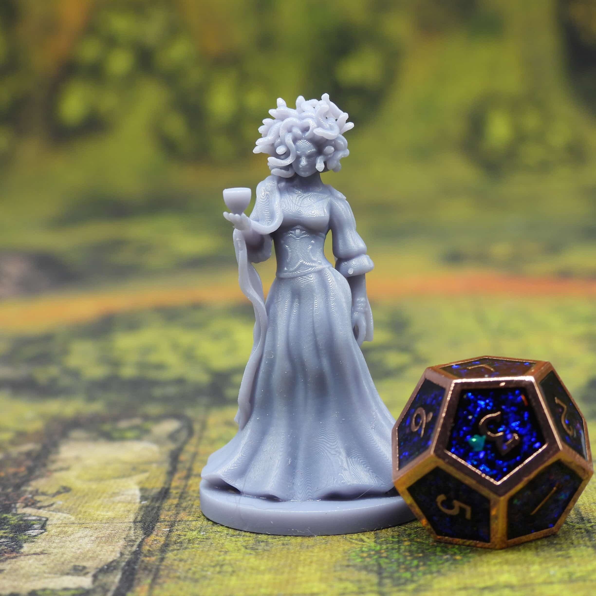 3D Printed Miniature: Medusa Tabletop RPG Highly Detailed - Etsy