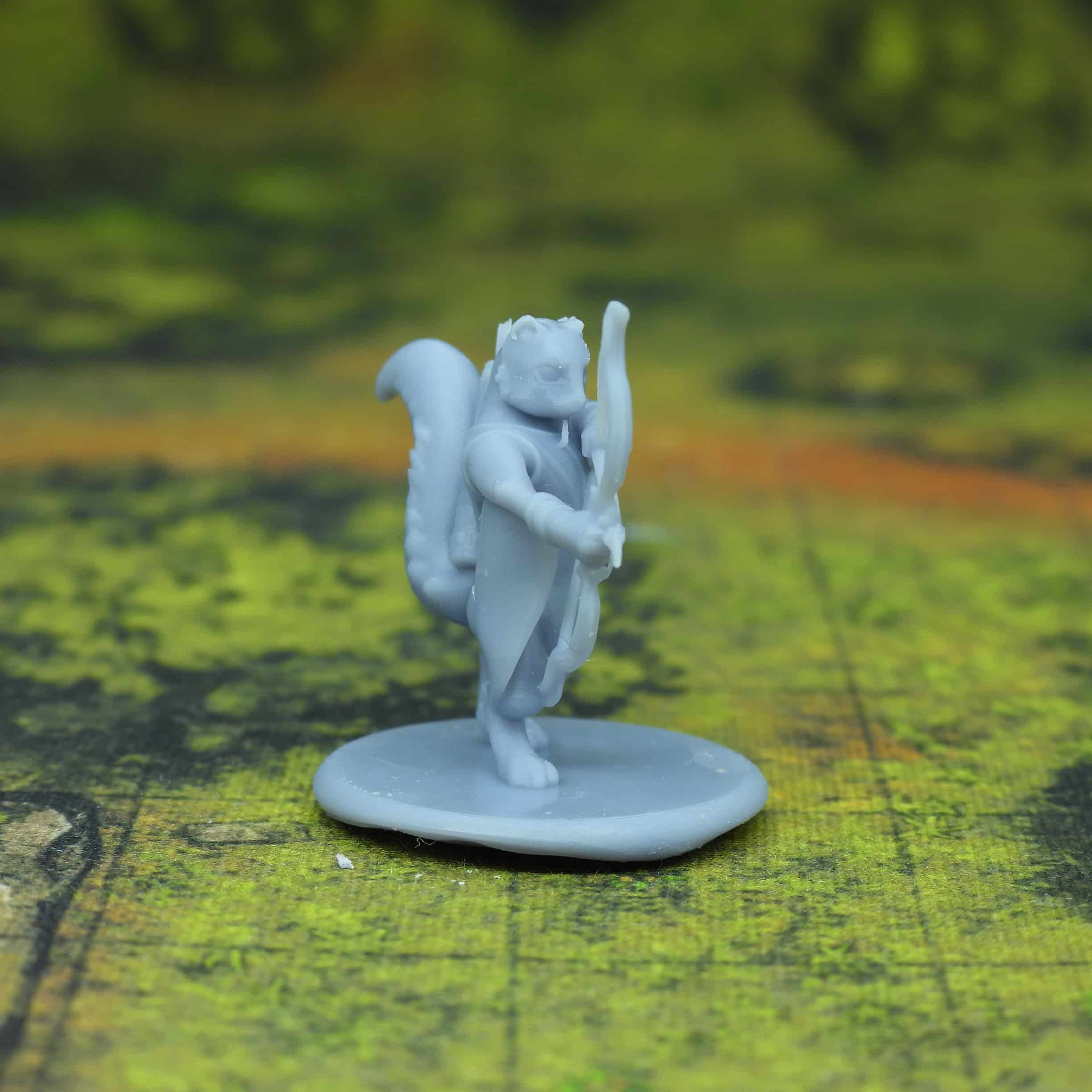 3D Printed Miniature: Flying Squirrel Ranger Tabletop RPG - Etsy