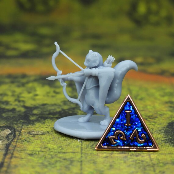 3D Printed Miniature: Flying Squirrel Ranger Tabletop RPG | Etsy