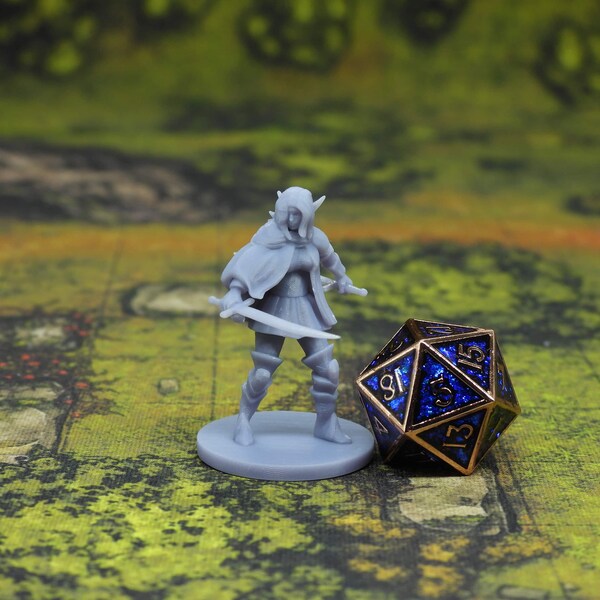 Female Bladesinger Miniature - Etsy