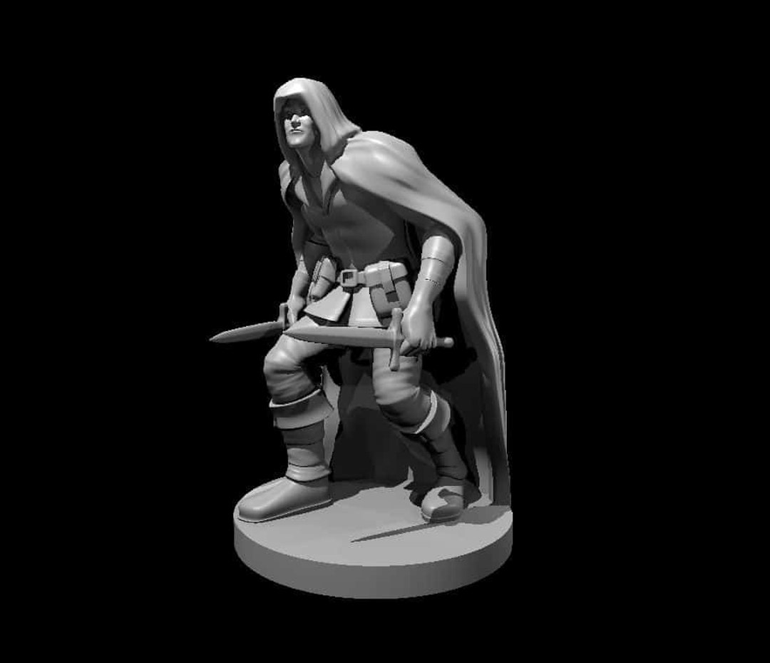3D Printed Miniature: Goliath Male Rogue by Mz4250 3D - Etsy