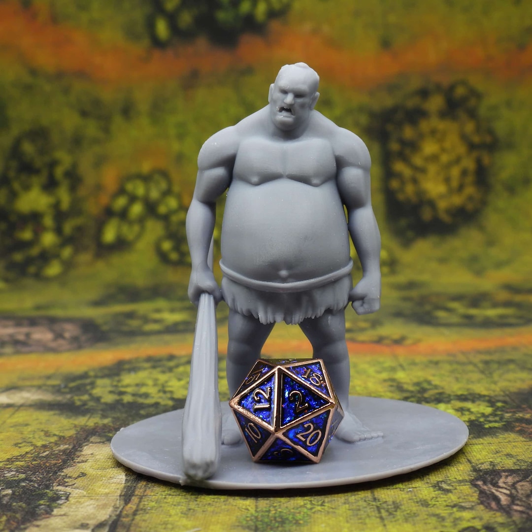 3D Printed Miniature: Hill Giant Male Tabletop RPG Highly - Etsy Portugal