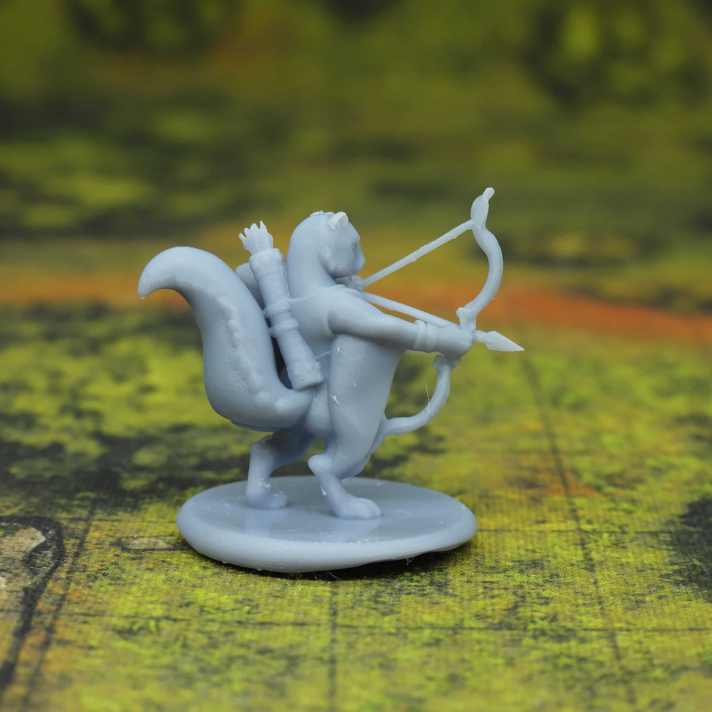 3D Printed Miniature: Flying Squirrel Ranger Tabletop RPG - Etsy