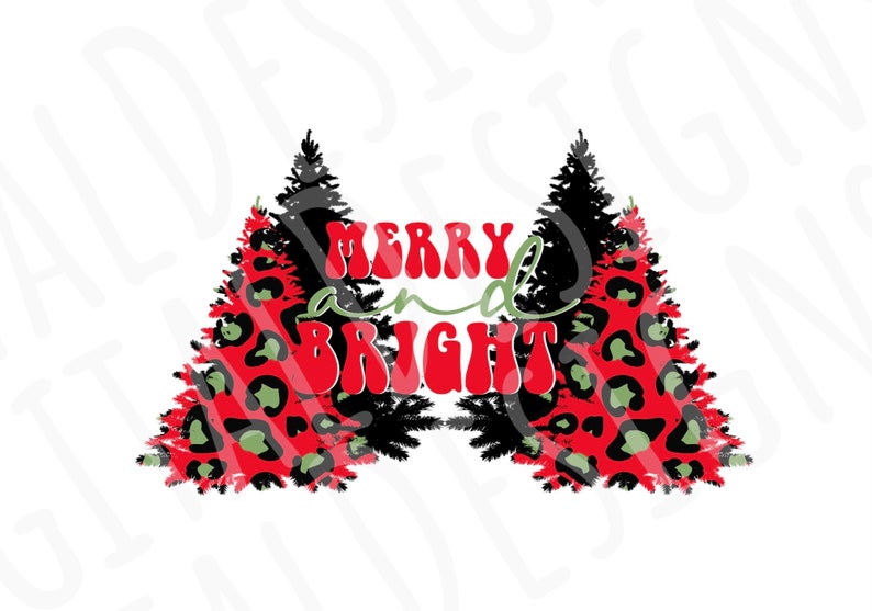 Merry and Bright Digital Download - Etsy