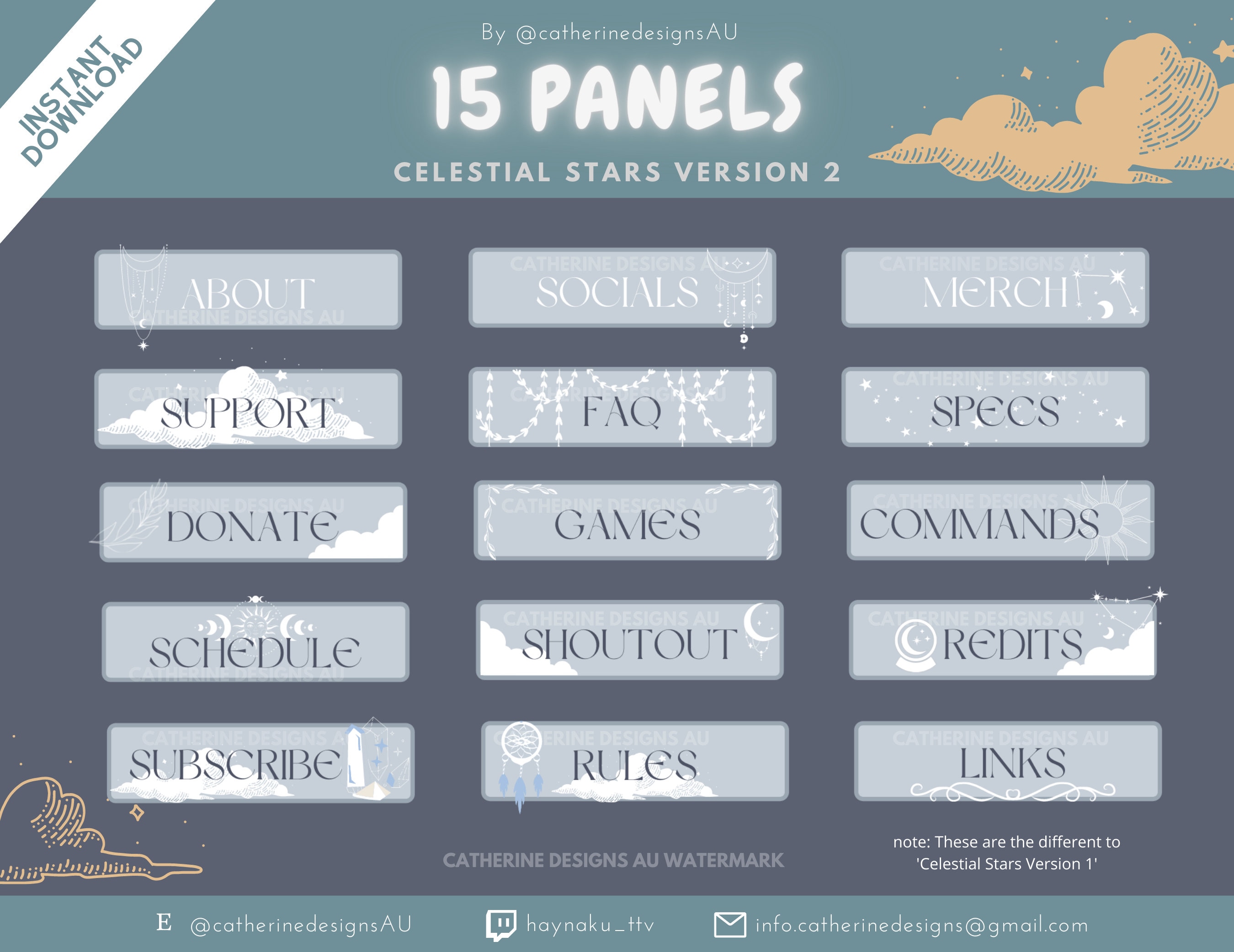 Celestial Version 2 Twitch Pack | Twitch Alerts | Twitch Overlays ...