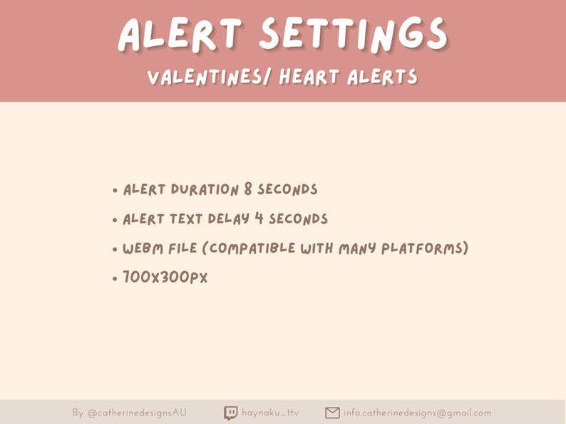 Animated Alert Valentines Day/ Hearts Theme Twitch Stream Twitch Alerts ...
