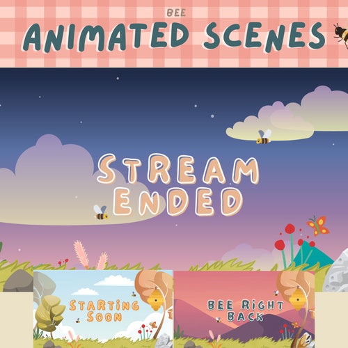 Bee Twitch Overlays Stream Overlays INSTANT DOWNLOAD - Etsy