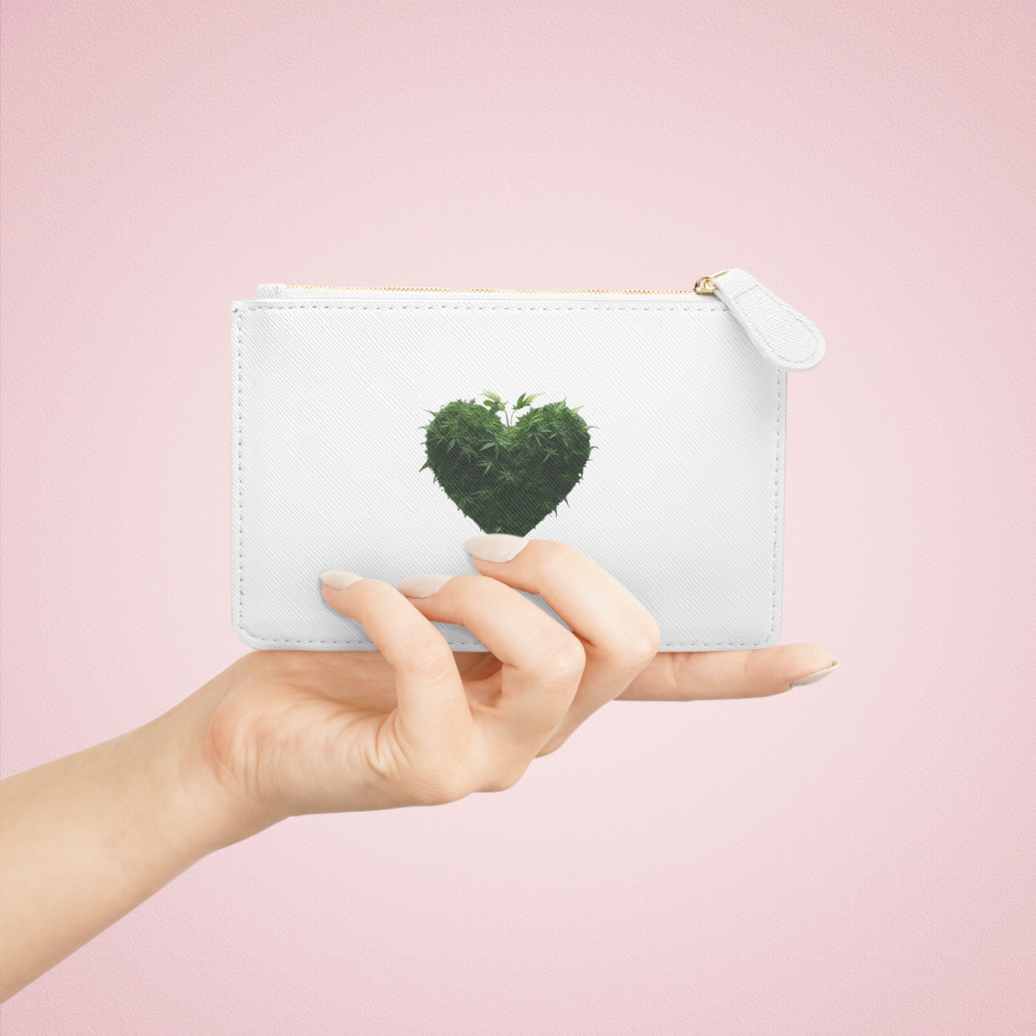 Cannabis Heart 420 Stoner Gifts, Mini Clutch Purse Bag Weed Marijuana ...