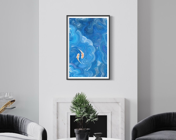 Fine Art Print | Two Little Koi - Etsy