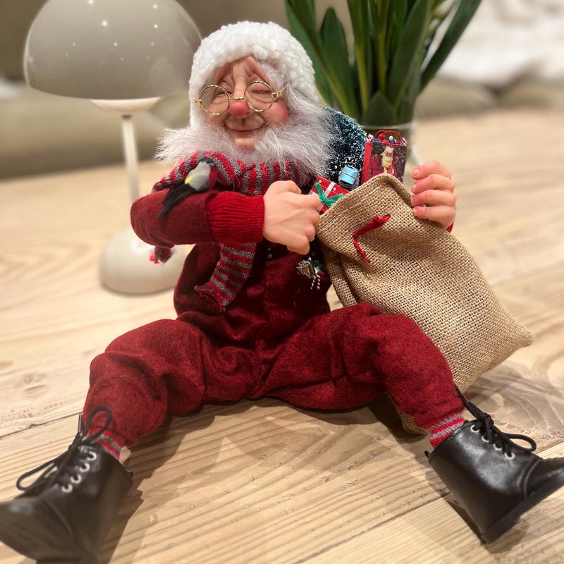 Large Santa Dolls - Etsy