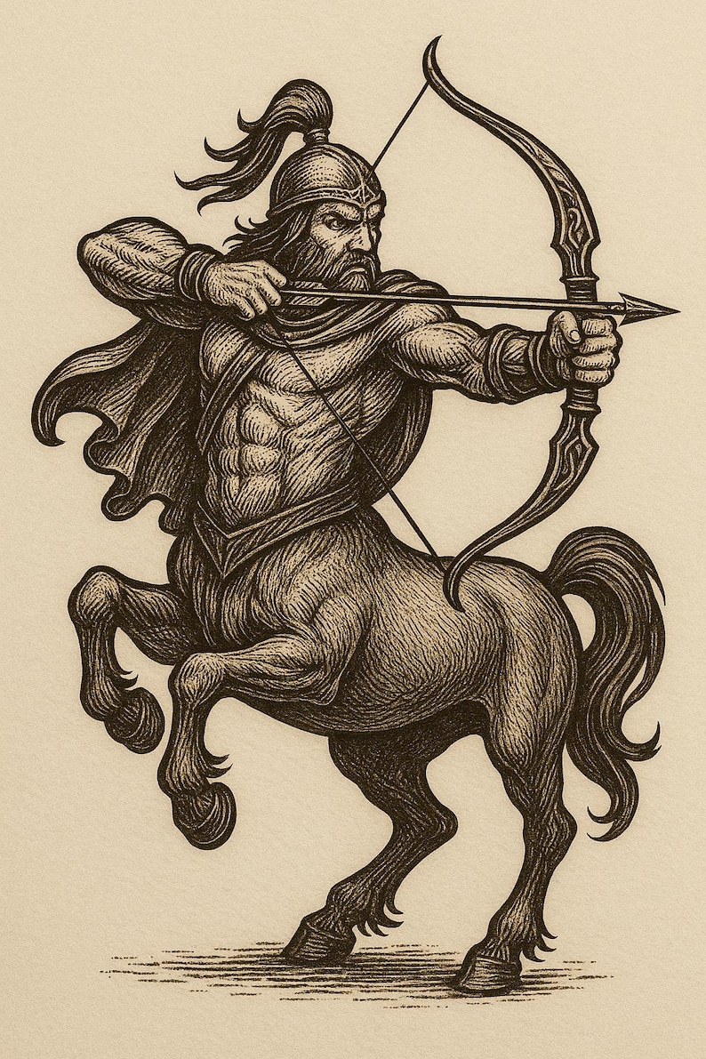 Sagittarius SVG Bundle: Centaur Archer Zodiac Designs (PDF & Vector) - Etsy