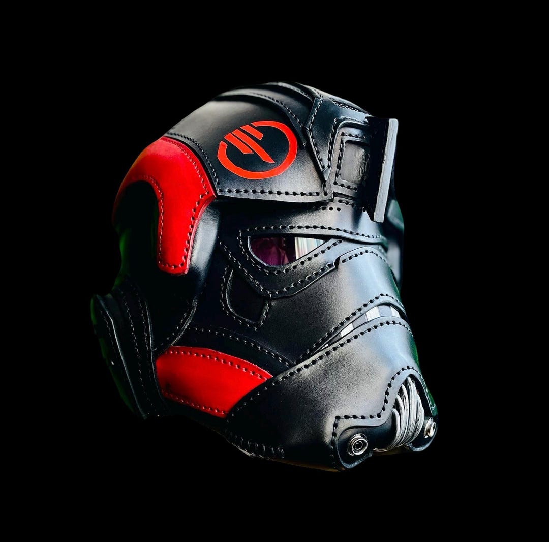 Full Leather Helmet Pattern – Idenversio Cosplay – 1:1 Scale PDF A4 ...