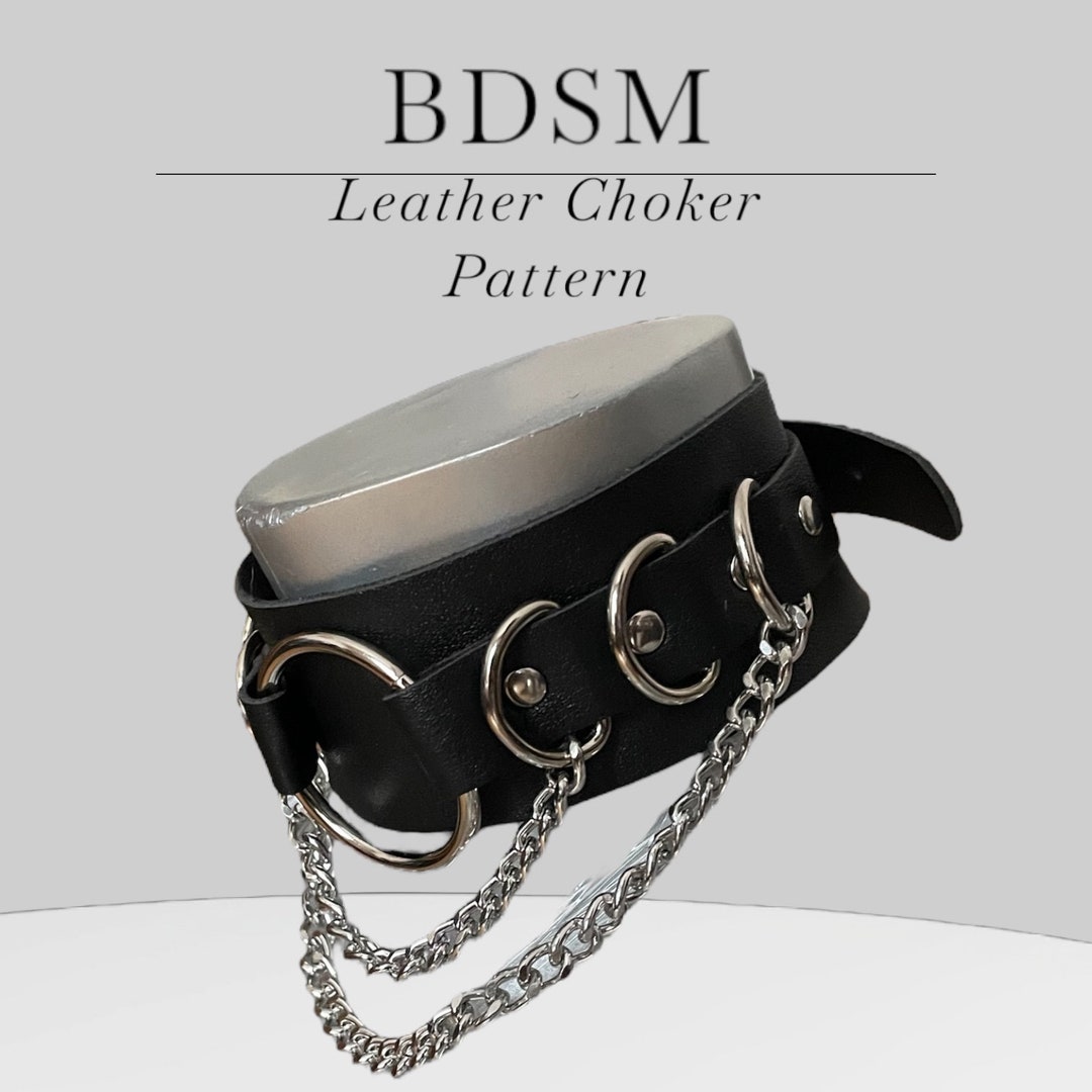 Bdsm Choker Pattern Pdf, SVG – Leather Collar Template – Easy DIY – A4 ...