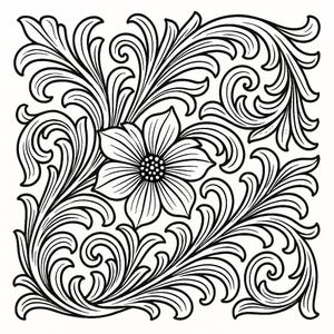 15 Floral Western Victorian Engraving Patterns: 15 SVG & PDF Designs - Etsy
