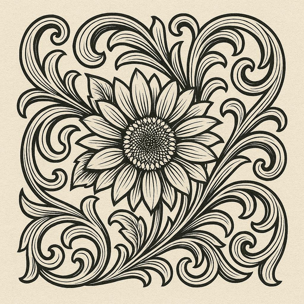 Floral Western SVG Pack: Victorian Leather Tooling Designs (PDF) - Etsy