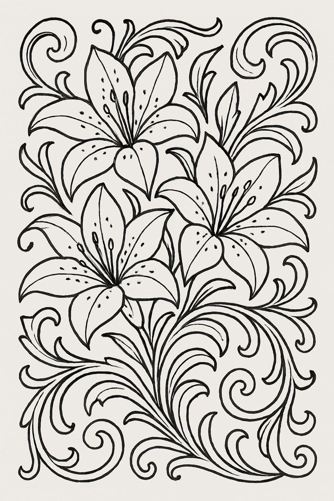 Floral Western Victorian Engraving Patterns: 15 SVG & PDF Designs - Etsy