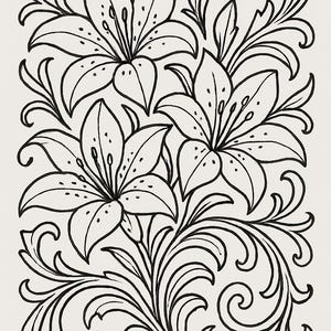 15 Floral Western Victorian Engraving Patterns: 15 SVG & PDF Designs - Etsy