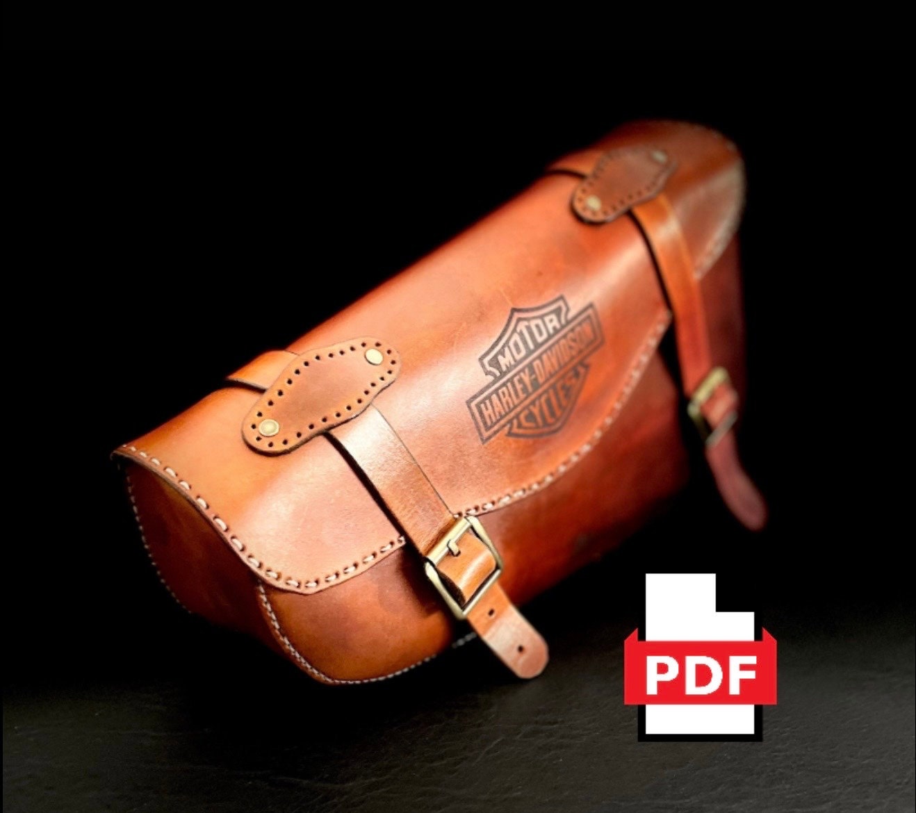 Motorcycle Saddlebag Patterns – Leather Bag DIY Templates – Side Bag ...