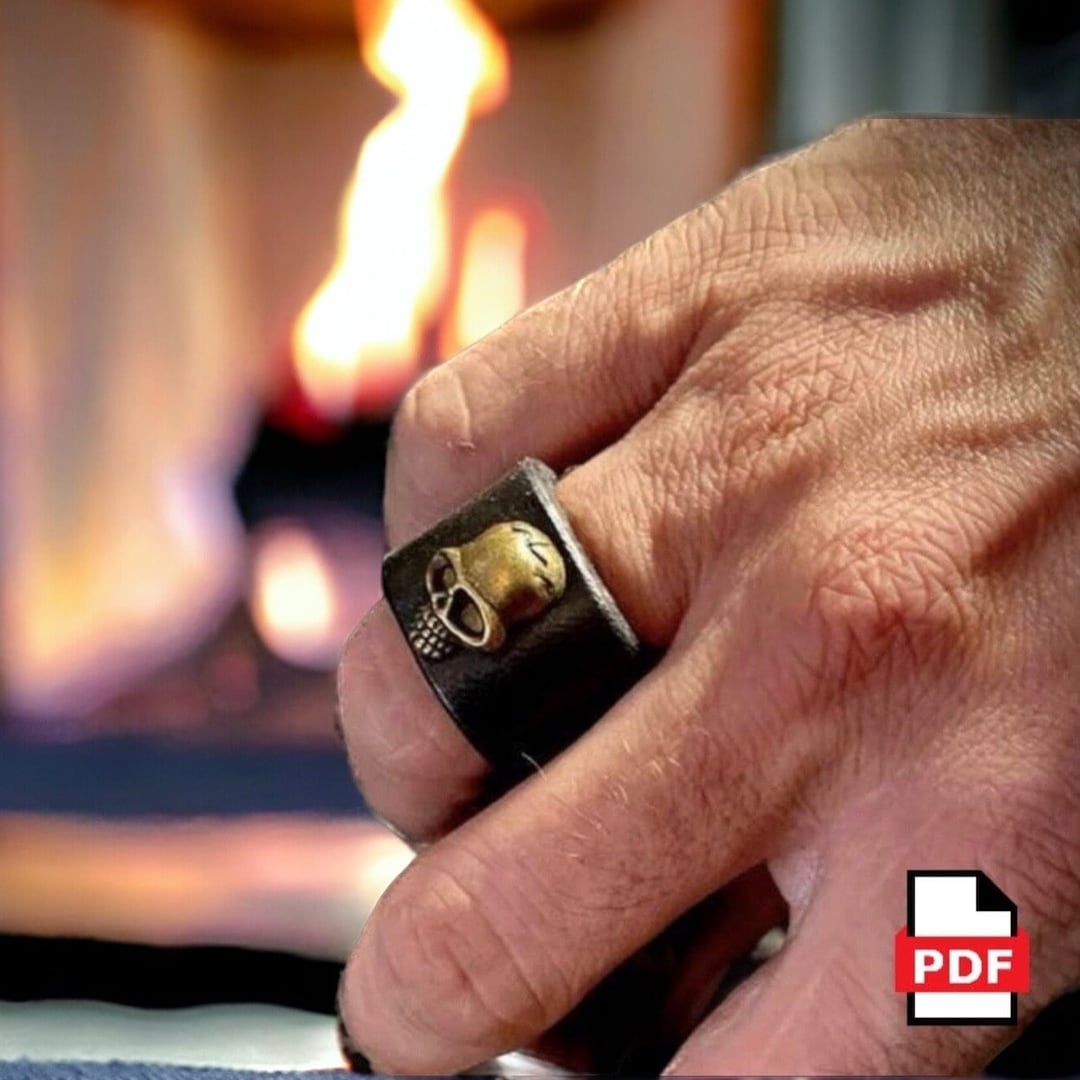 Leather Ring Pattern – 3 Styles From Scrap – Easy PDF A4 Download – DIY ...