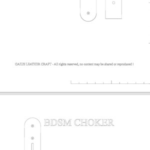 Leather Choker Pattern, DIY Collar Template (pdf, Svg) - Etsy