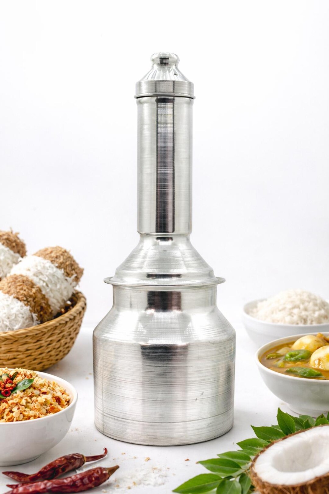 Traditional Pittu / Puttu Maker | Rice Flour Steamer | Sri Lankan ...