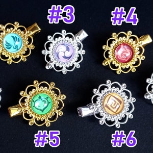 Genshin Impact Vision Rings Earrings Necklaces Hair Clips Gold - Etsy