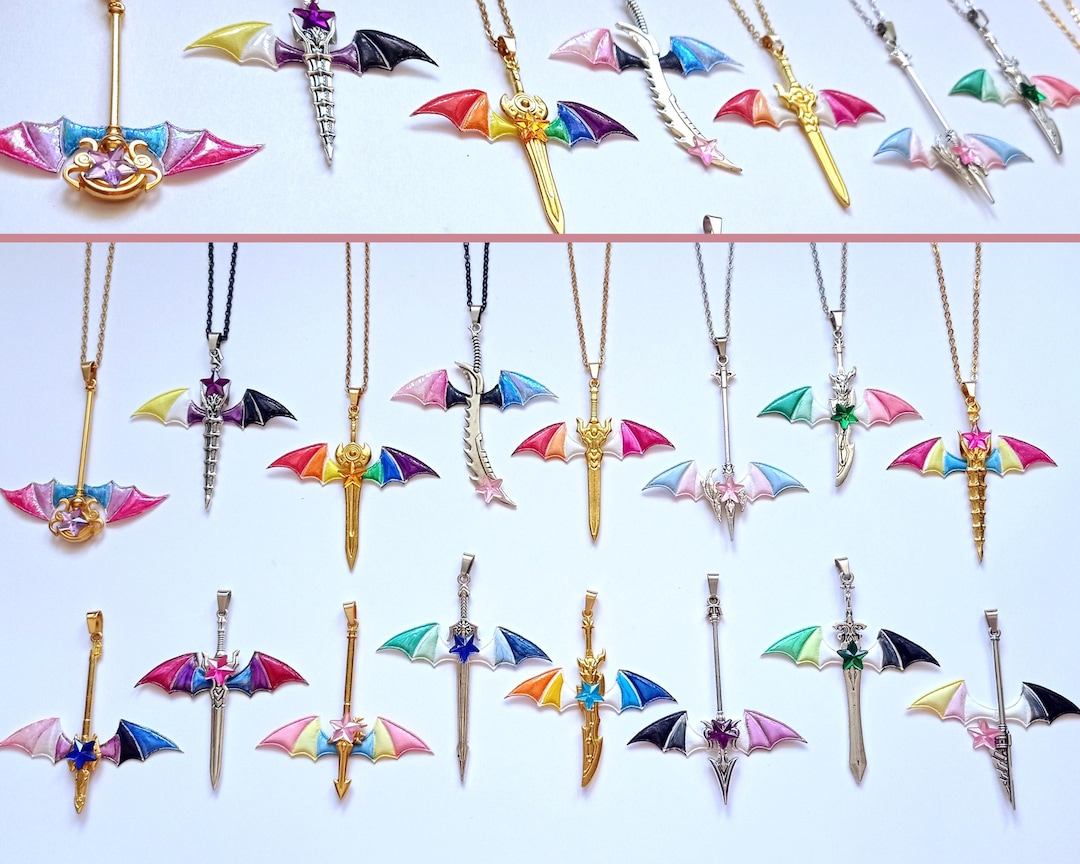 Pride Weapon Dnd Sword Necklaces Lgbtq Aromantic Aroace Lesbian ...