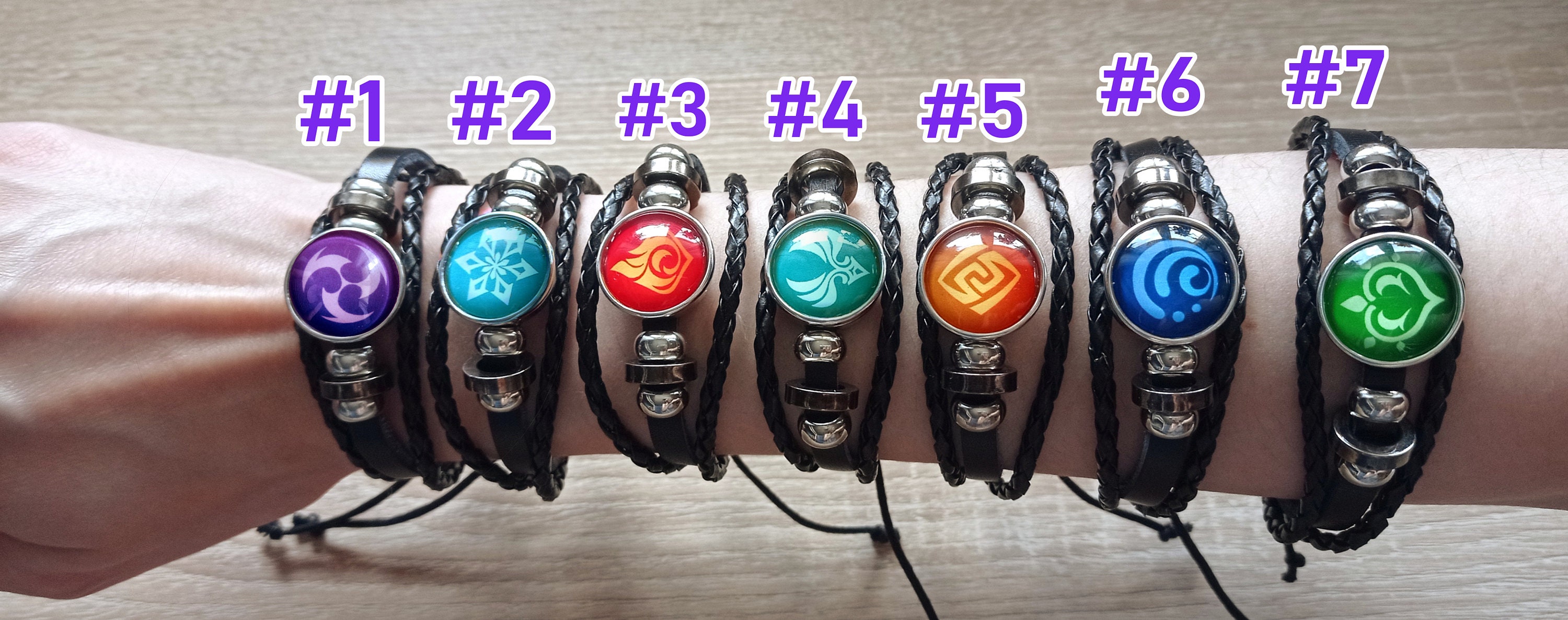 Genshin Impact Vision Bracelets 14 Different Designs - Etsy Australia