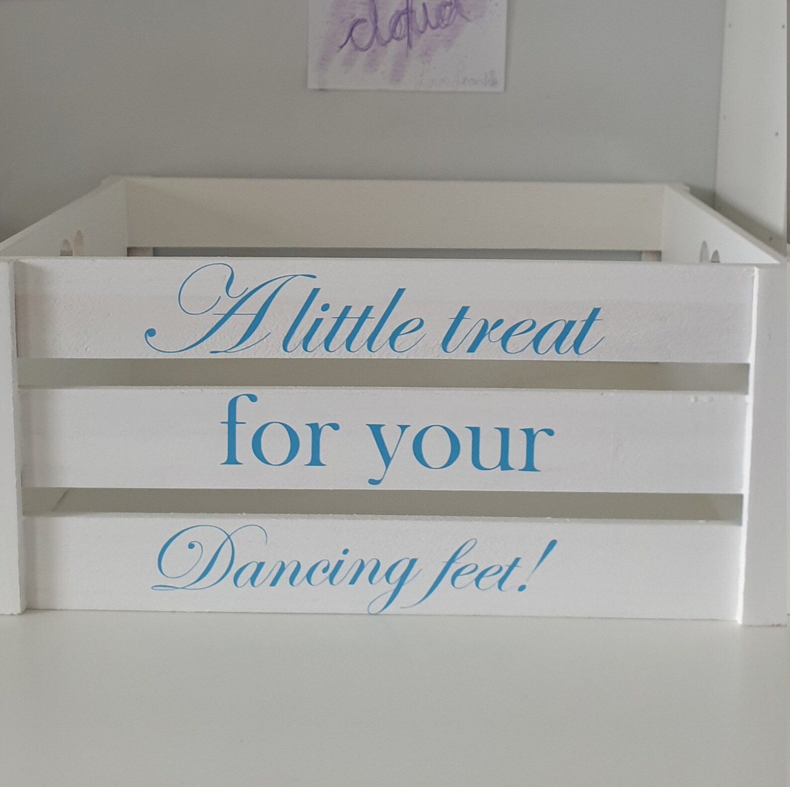 A Little Treat for Your Dancing Feet Crate Wedding Crate - Etsy UK