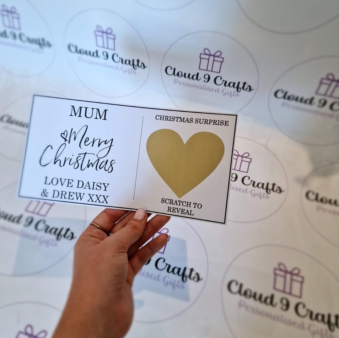 Christmas Scratch Card, Surprise Scratch Card, Christmas Surprise ...