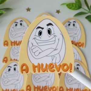 A Huevo! Sticker | Funny Sayings | Pelicula De Huevos | Cultura ...