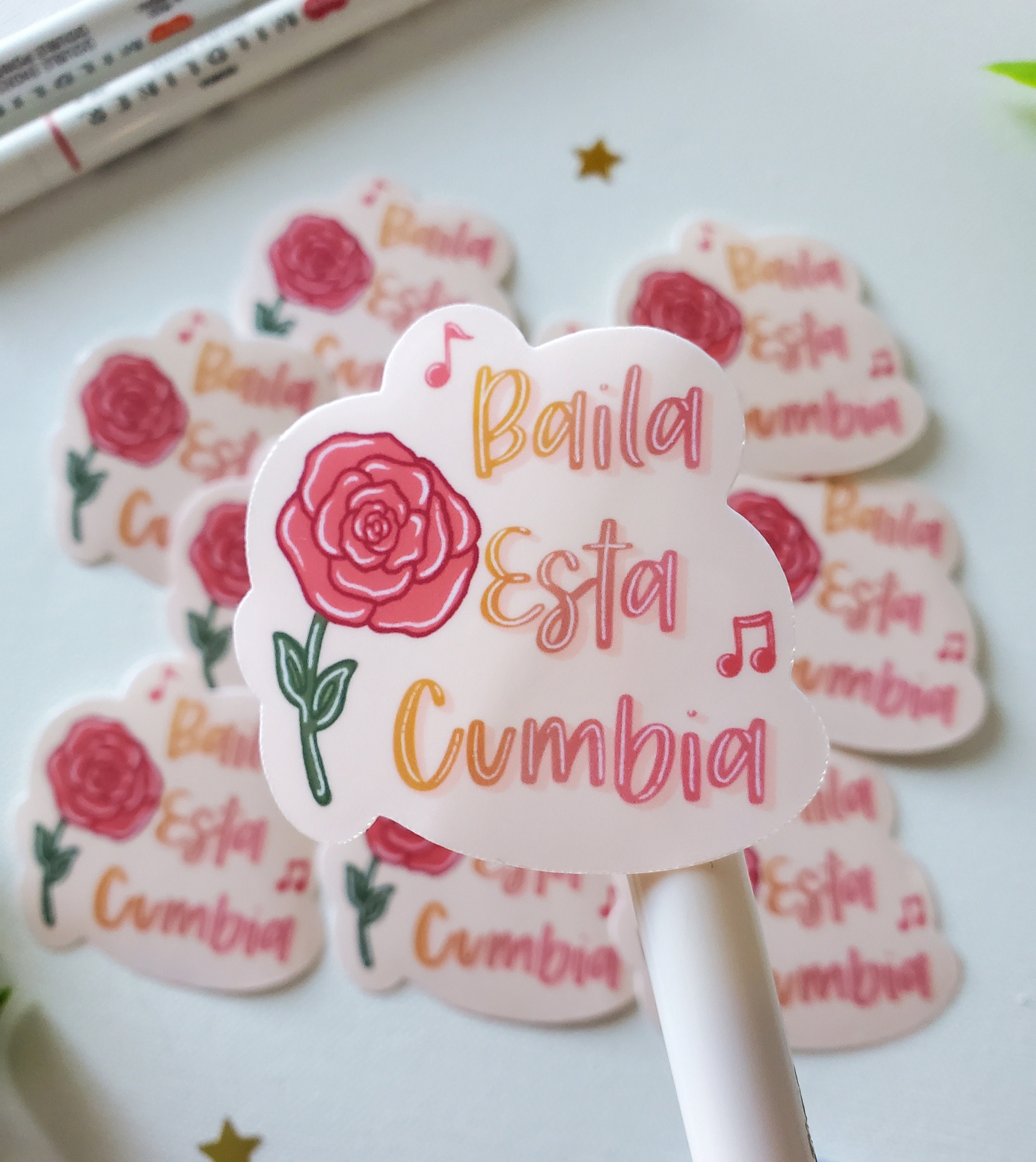 Baila Esta Cumbia Sticker | Selena | Rose | Hispanic Music | Computer ...