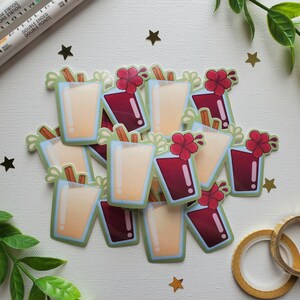 Aguas Frescas Sticker | Horchata and Jamaica Sticker| Mexican Drink ...