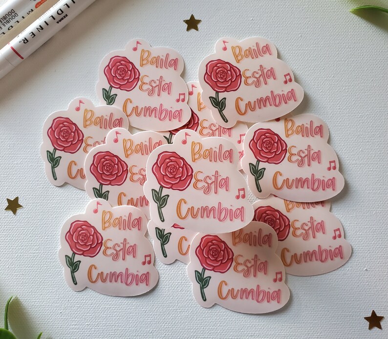 Baila Esta Cumbia Sticker | Selena | Rose | Hispanic Music | Computer ...