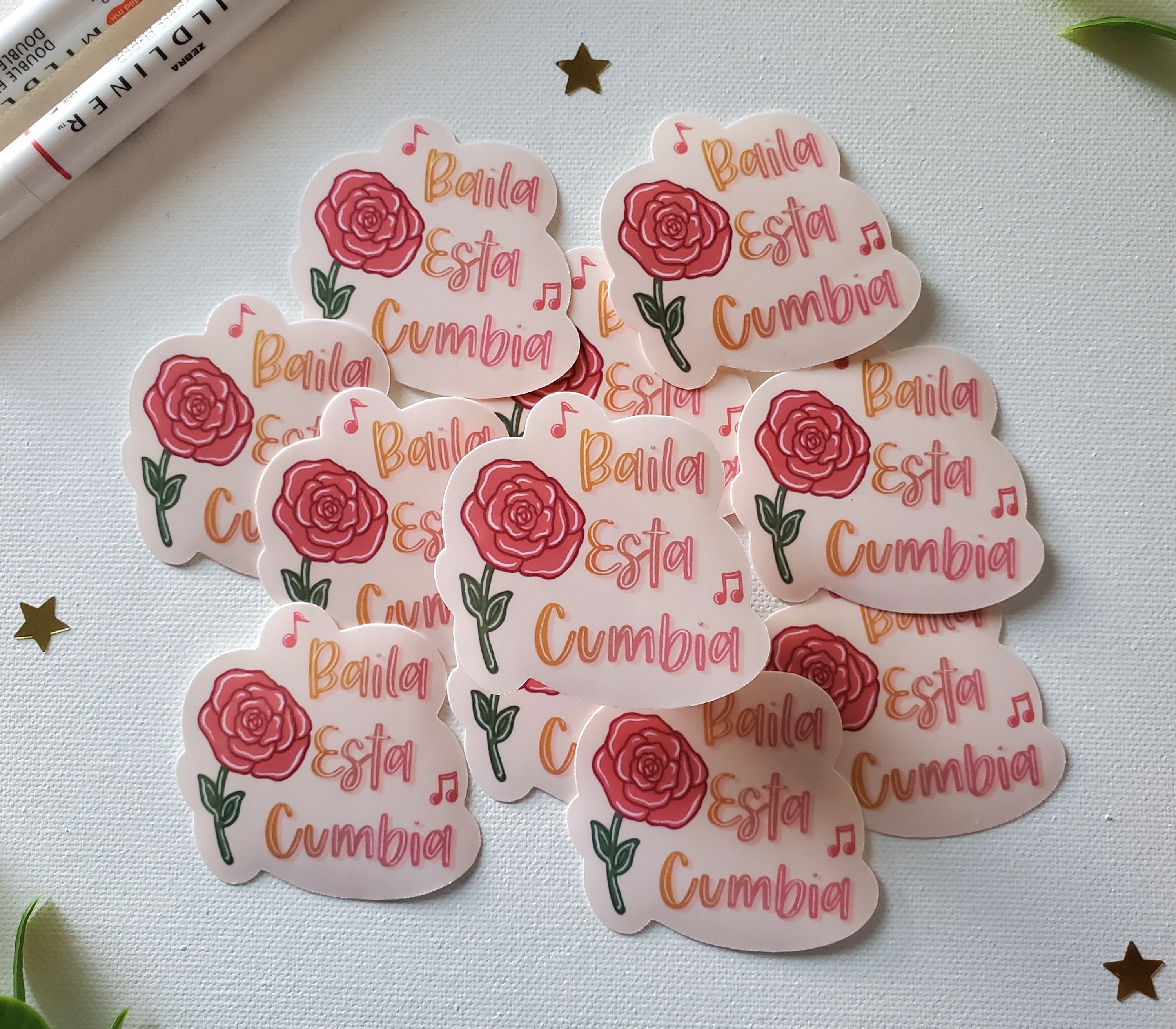 Baila Esta Cumbia Sticker | Selena | Rose | Hispanic Music | Computer ...