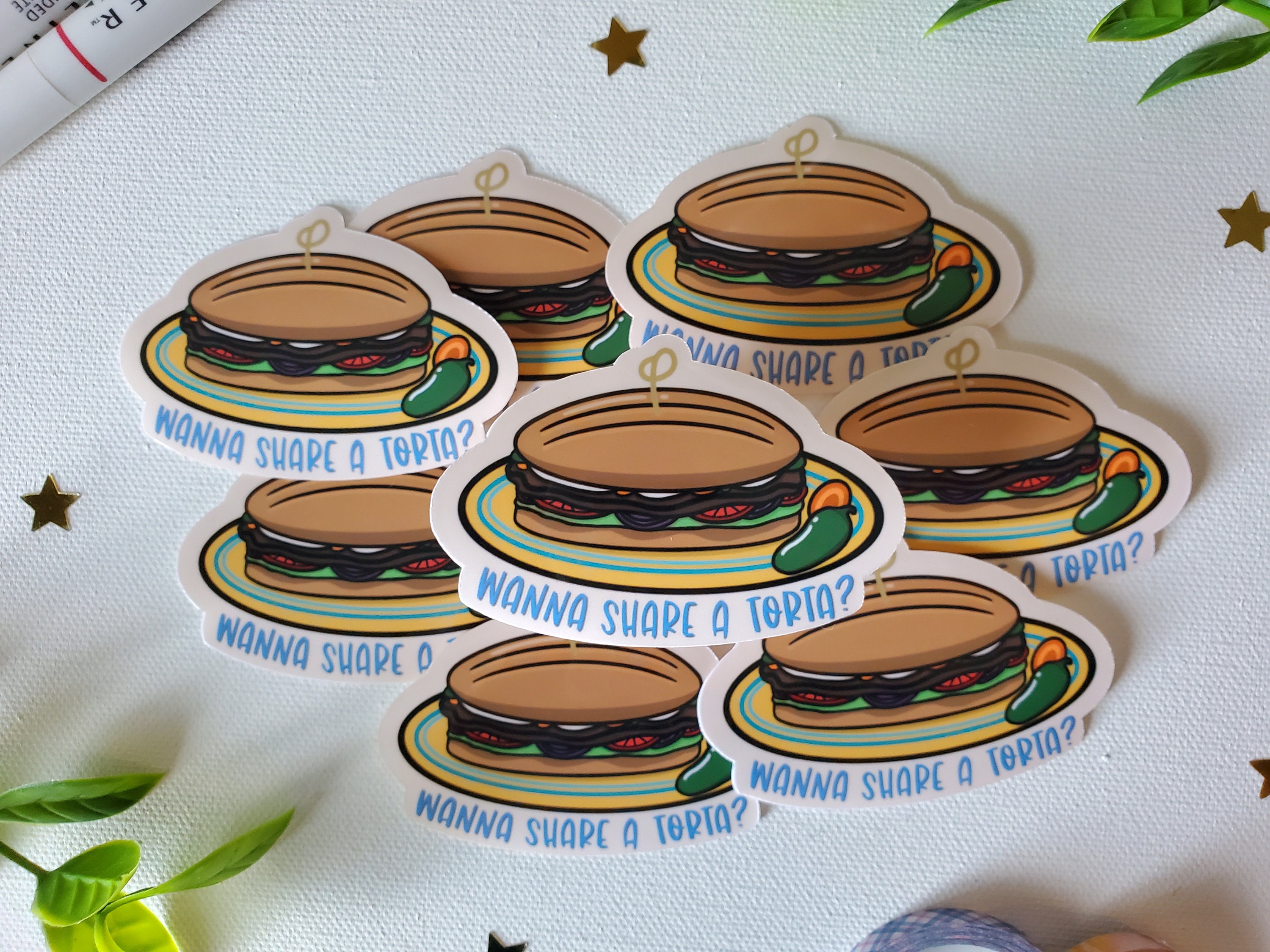 Torta Sticker | Wanna Share a Torta | Mexican Sandwich | Cultura ...