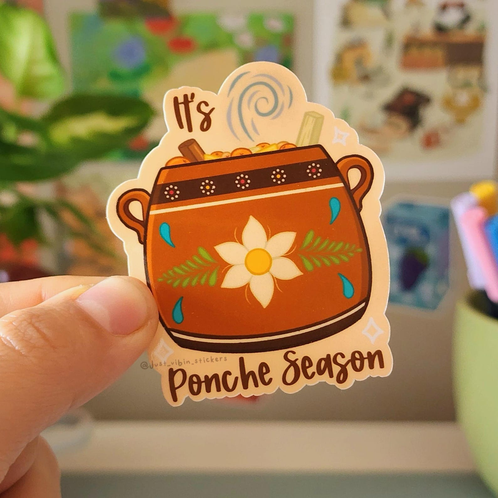 It's Ponche Season Sticker | Olla De Barro Sticker | Computer Sticker ...
