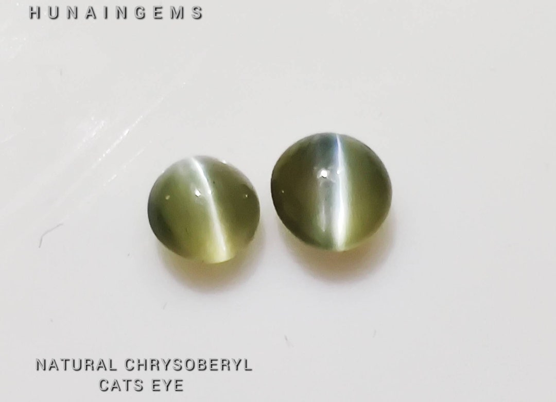 Natural Chrysoberyl Cats Eye Gemstone Genuine Chrysoberyl Cats Eye RD 4 ...