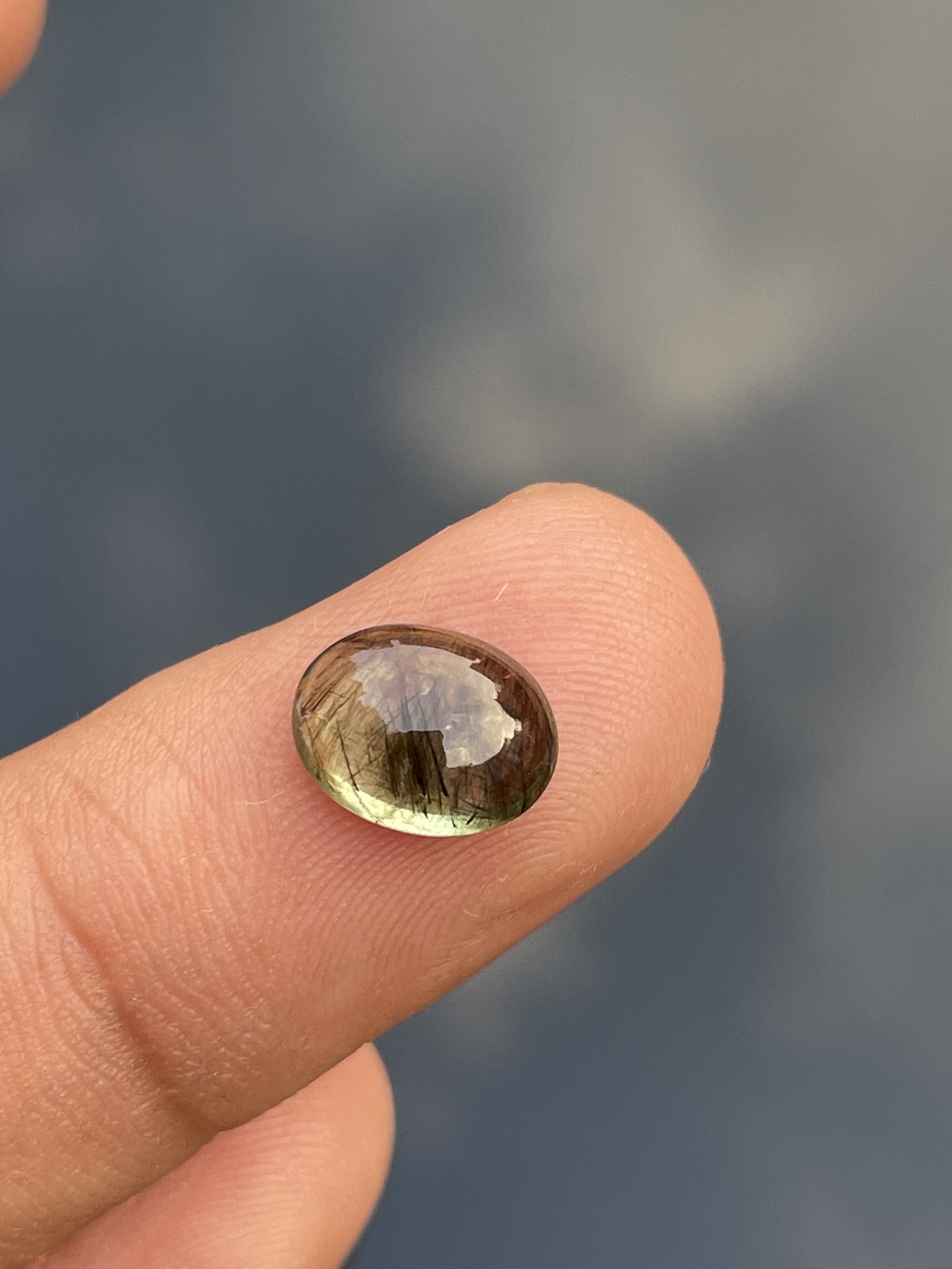 Peridot Rutile Oval Cabochon Aaa Peridot. UNIQUE PERIDOT - Etsy