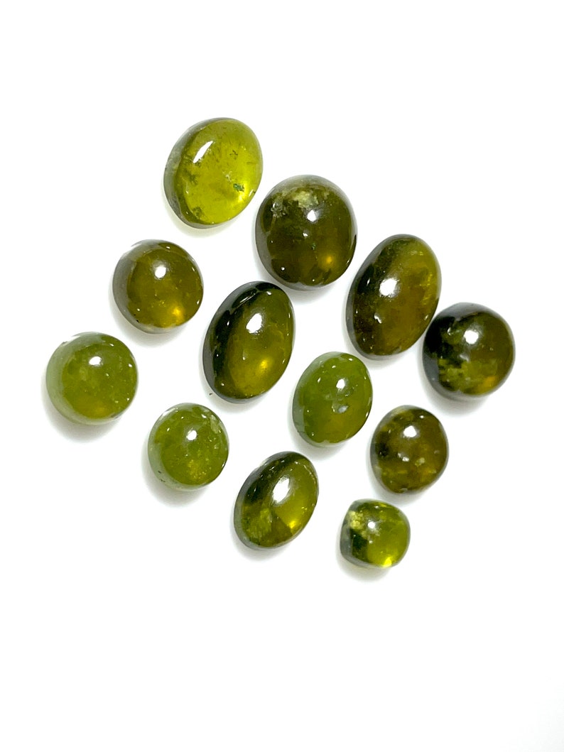 Peridot Cabochon Oval Gemstone, Amazing Peridot Cabochon Gemstone ...