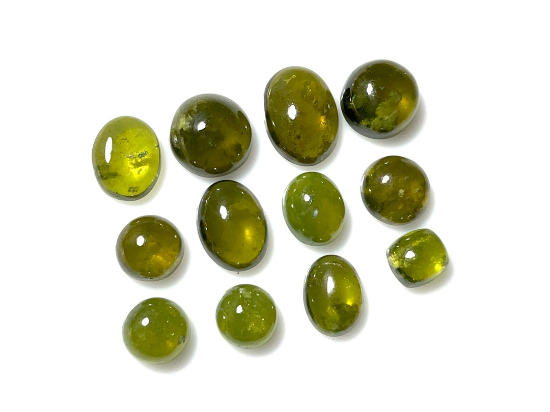 Peridot Cabochon Oval Gemstone, Amazing Peridot Cabochon Gemstone ...