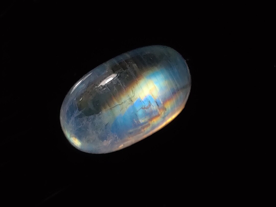 Rainbow Moonstone Cabochon Oval Blue Moonstone,rainbow Moonstone Top ...