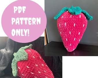 Strawberry Plushie Crochet Pattern Downloadable PDF - Etsy