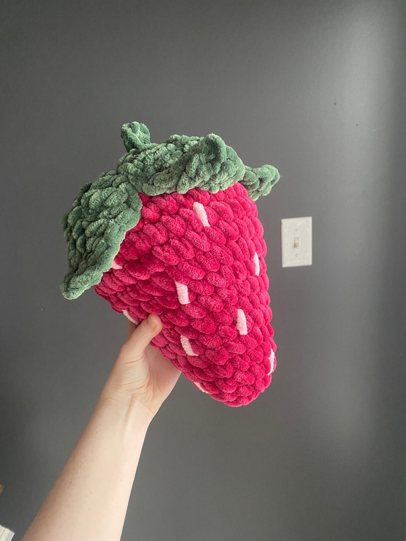 Small Crochet Strawberry - Etsy