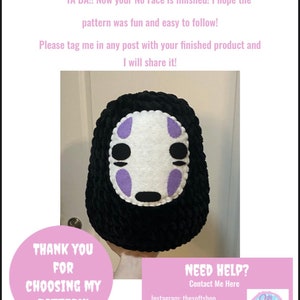 No Face Plushie Pattern - Etsy