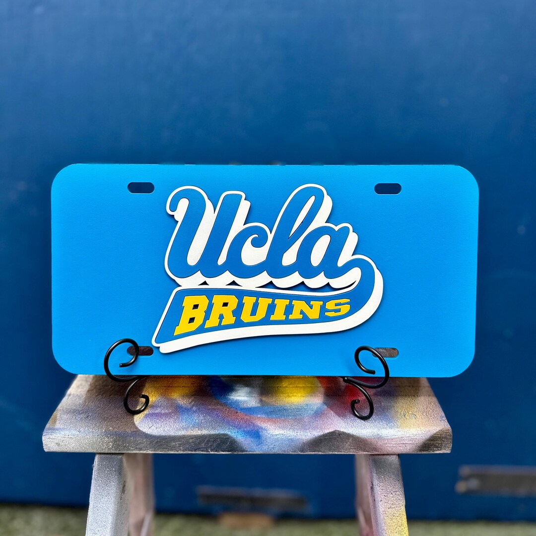 UCLA Bruins Wooden License Plate – Decorative Sign (12” X 6”) - Etsy