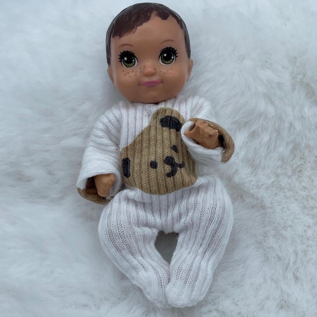 Handmade 3" Doll Clothes - Mini 3 Inch Baby Doll Pajama - Etsy