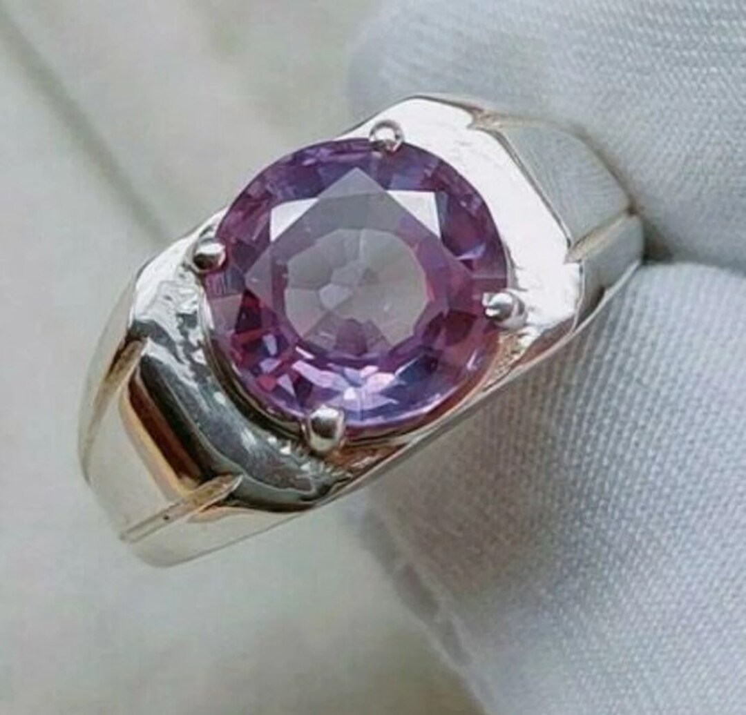 Natural 6.75 Carat Rare Alexandrite Sterling Silver 925 Ring Handmade ...