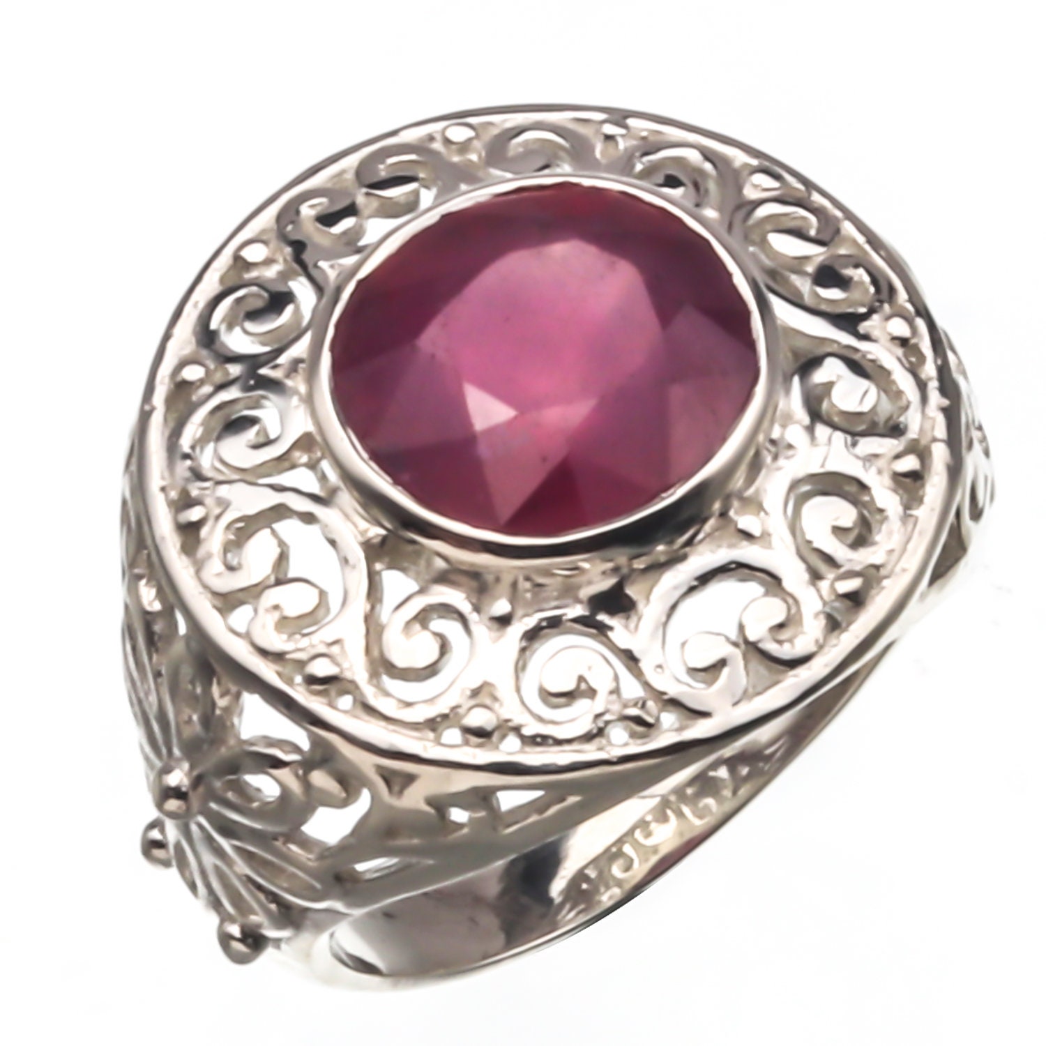 Silver Irani Ruby Ring | atelier-yuwa.ciao.jp